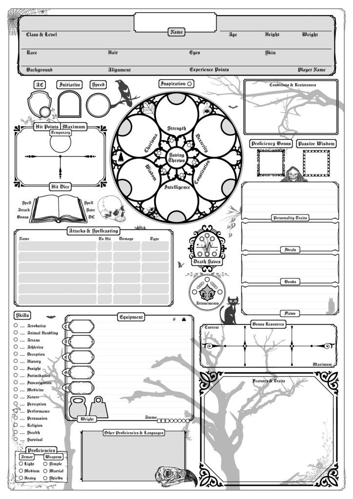 Dnd Character Sheet Oc - Silentkiller Wallpaper Dnd Character Sheet Oc - Silentkiller Wallpaper