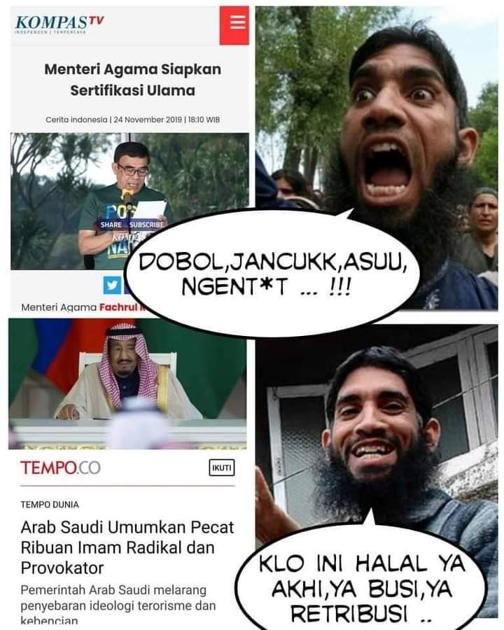 Memes Wahabi Lucu Bisa Aja Meme Netizen 🤣🤣... Azab Mayat Masuk