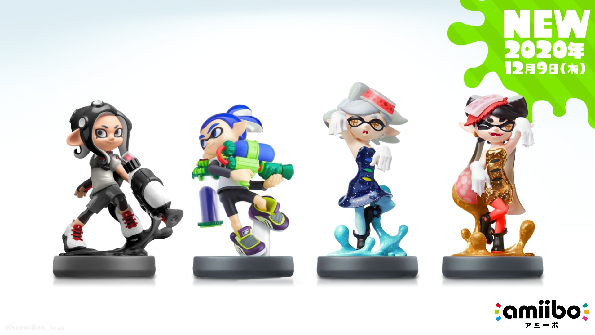 Pufuu 🐡 on Twitter: "New Splatoon 2 Amiibo Figures Concept - Color Variant 3 Pack, Kensa ...
