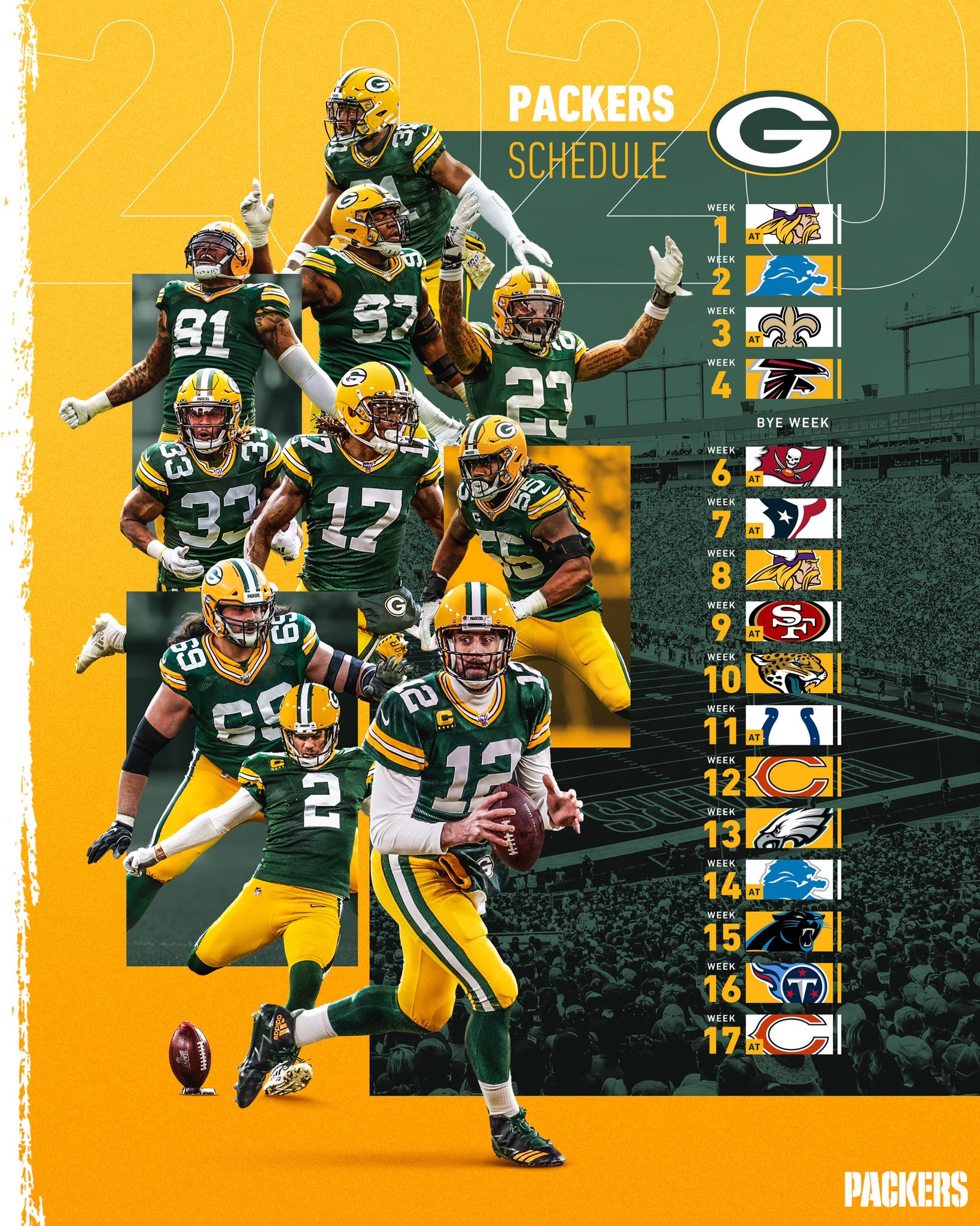 Packers 2022 Schedule Wallpaper