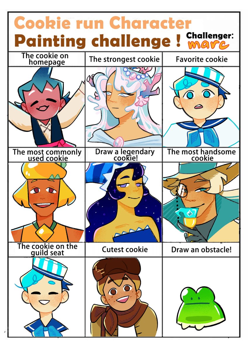 「finally finished this cookie run painting challenge!! had lo」marc m. ⭐の漫画