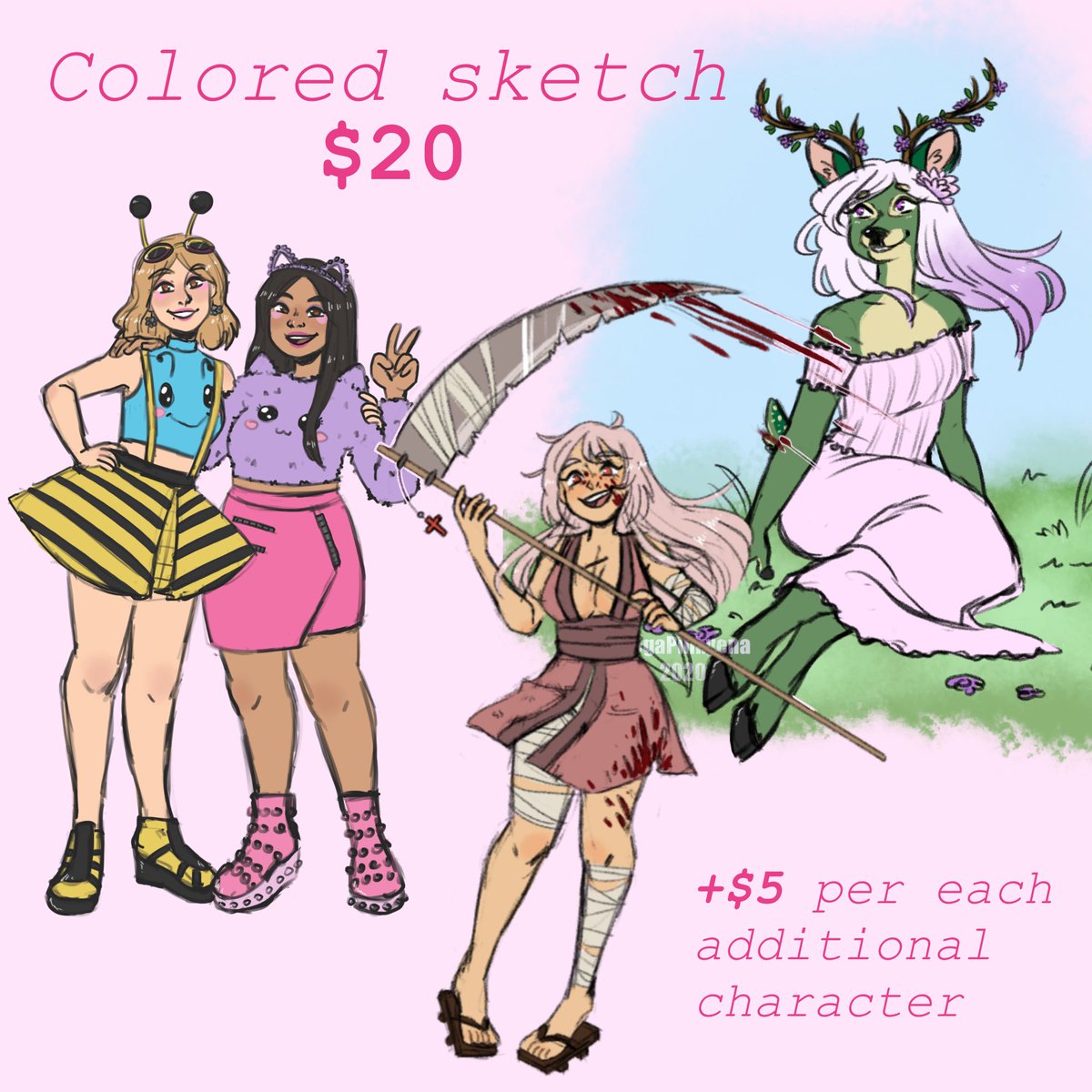 「‼️ COMMISSIONS OPEN PERMANENTLY‼️ I can show additional artw」Pinky💖🏳️‍🌈の漫画