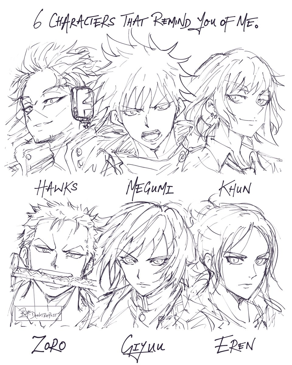 「ill post the coloured version whenever i finish but look at 」JUJUTSU ...