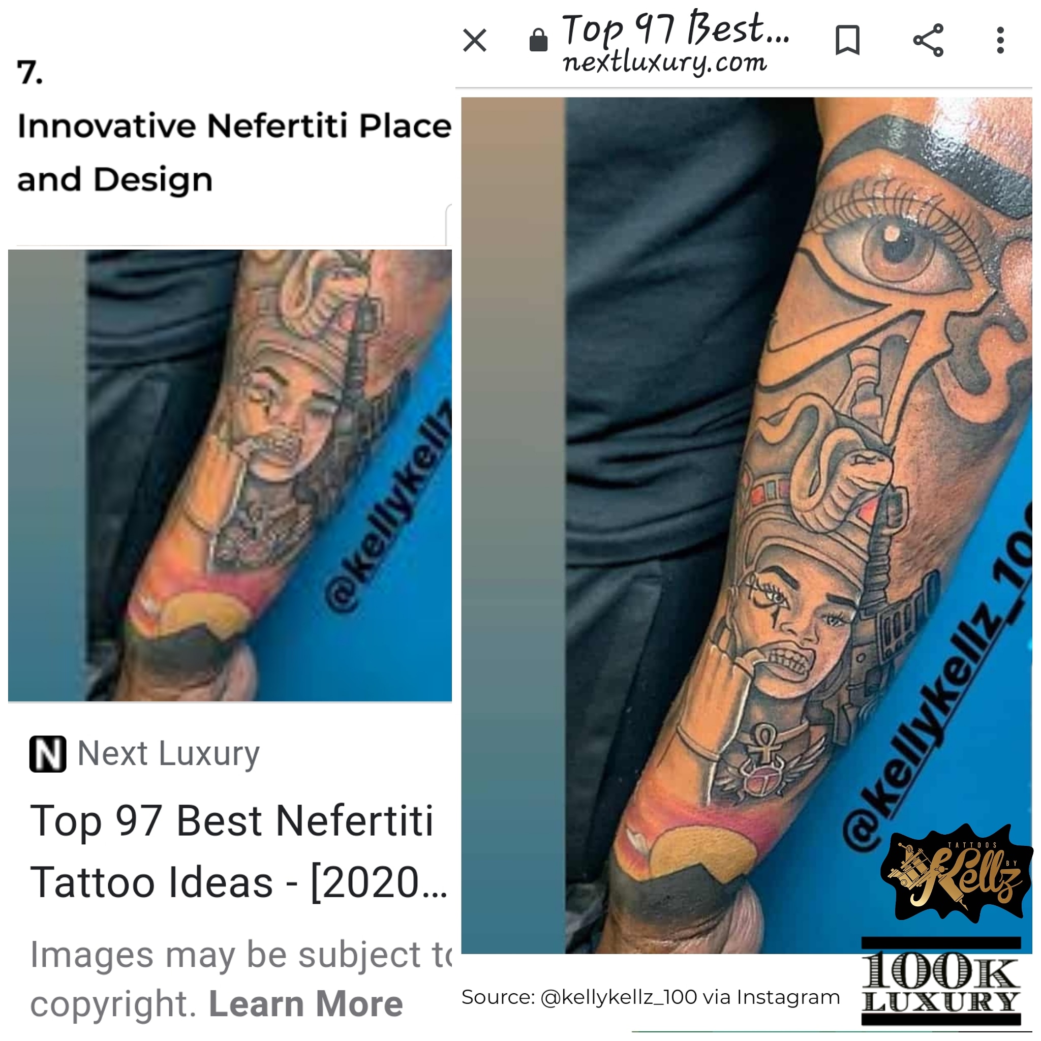Queen Nefertiti Tattoo Sleeve Best Tattoo Design