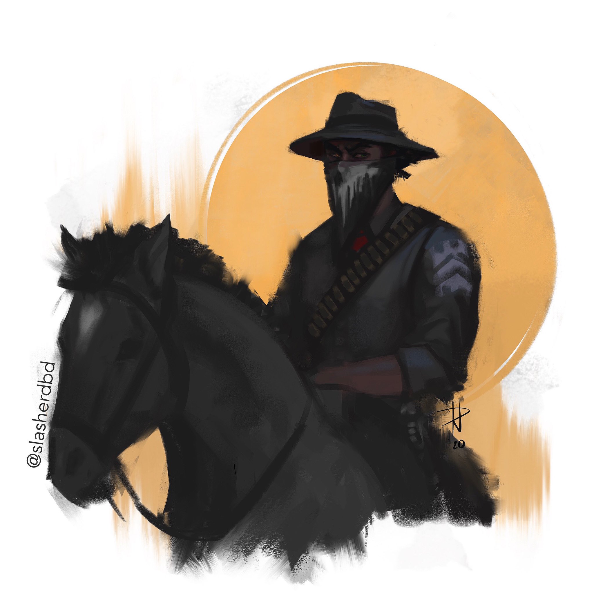 Western Outlaw Art