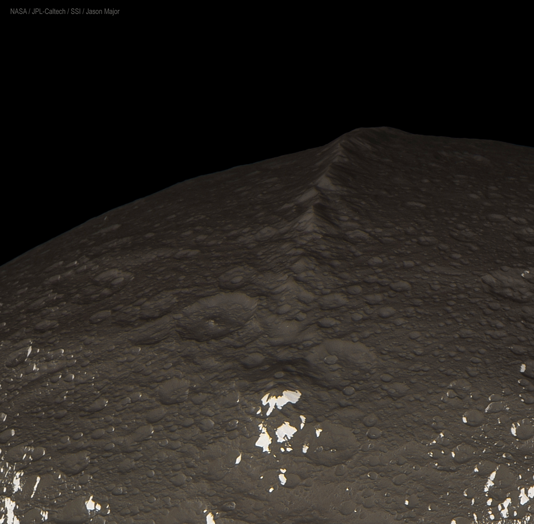 Iapetus Moon Surface