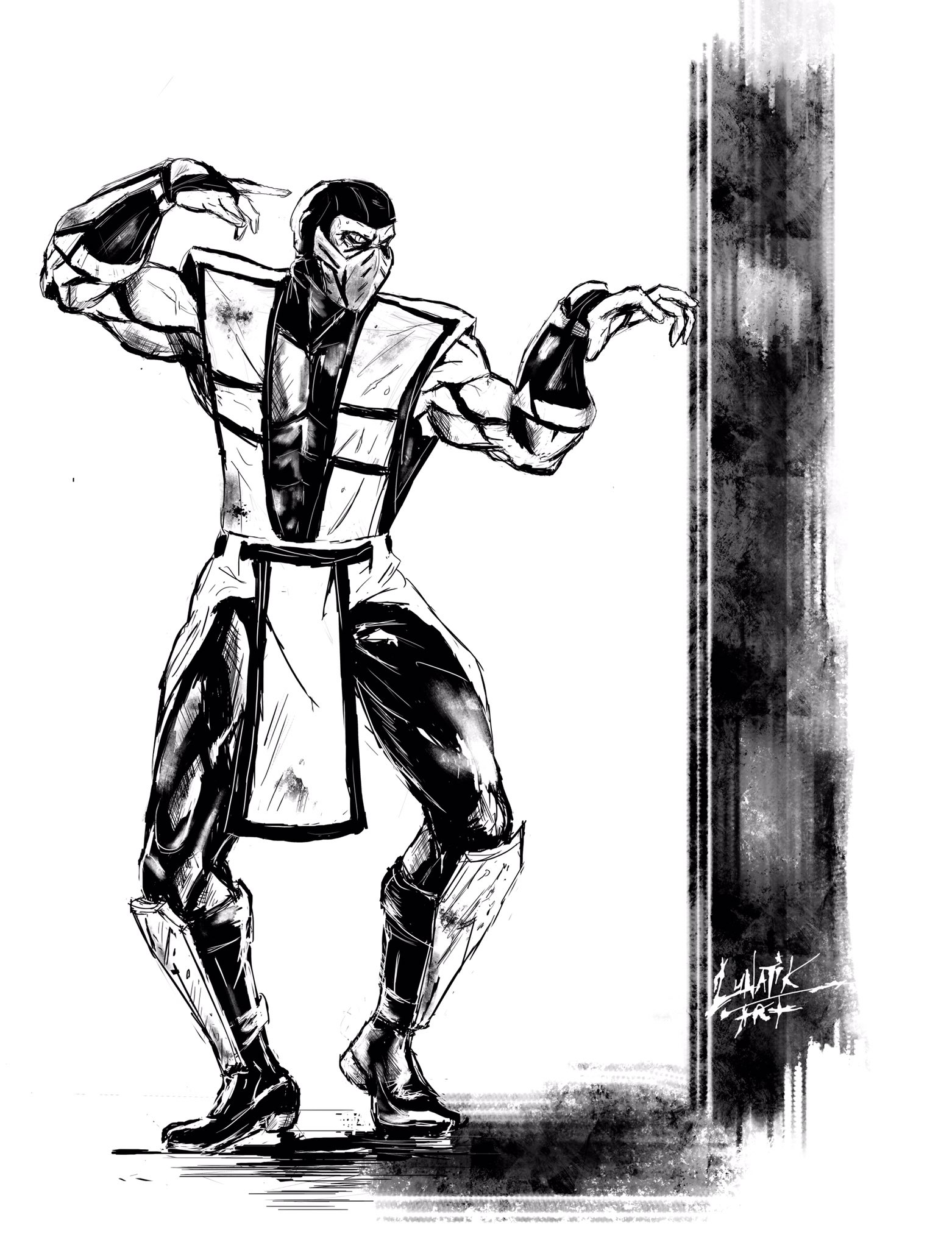 Reptile Mortal Kombat Drawing