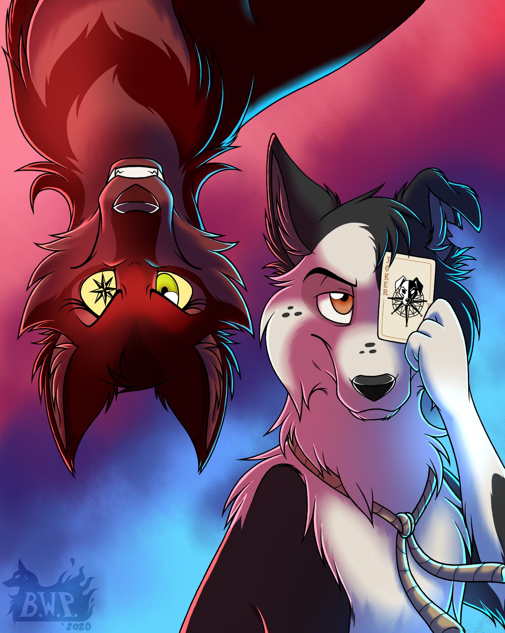 Drawings Of Anime Wolves In Love