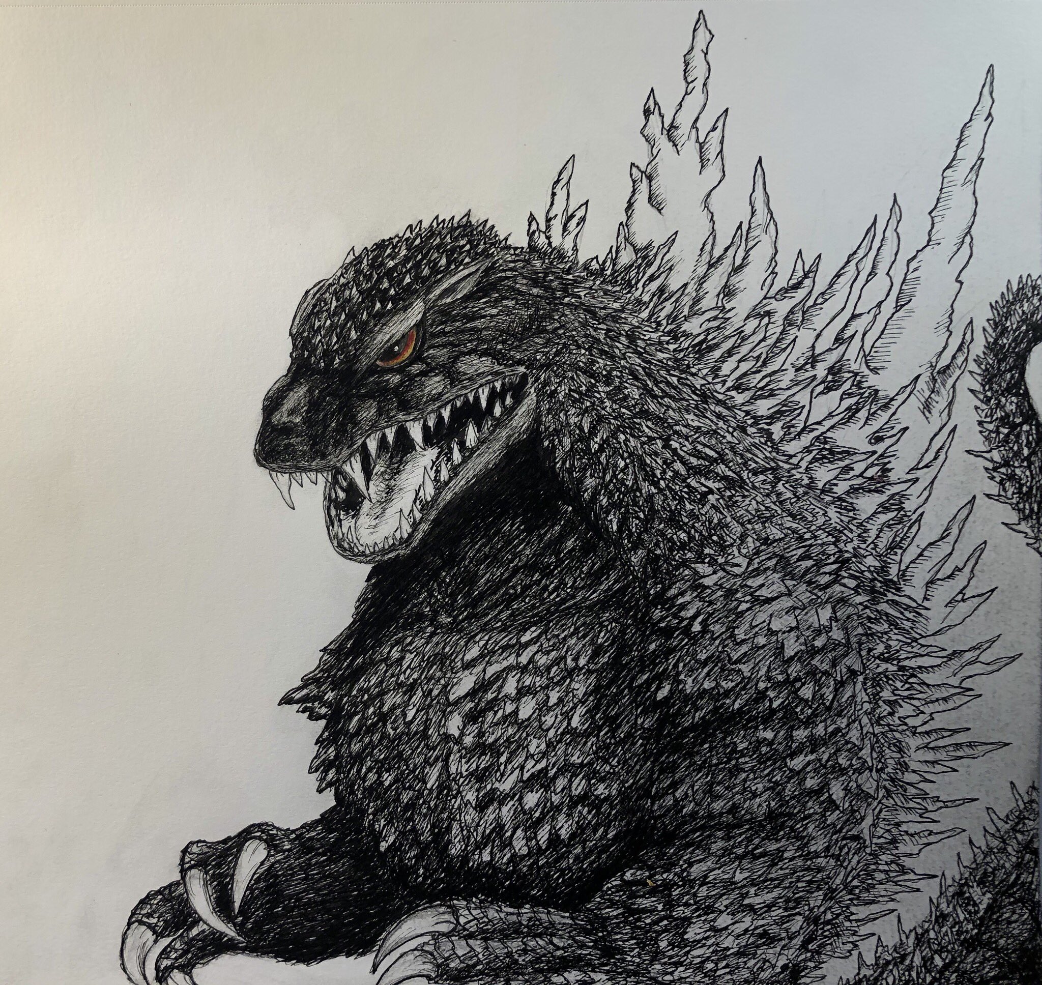 Godzilla 2000 Drawings