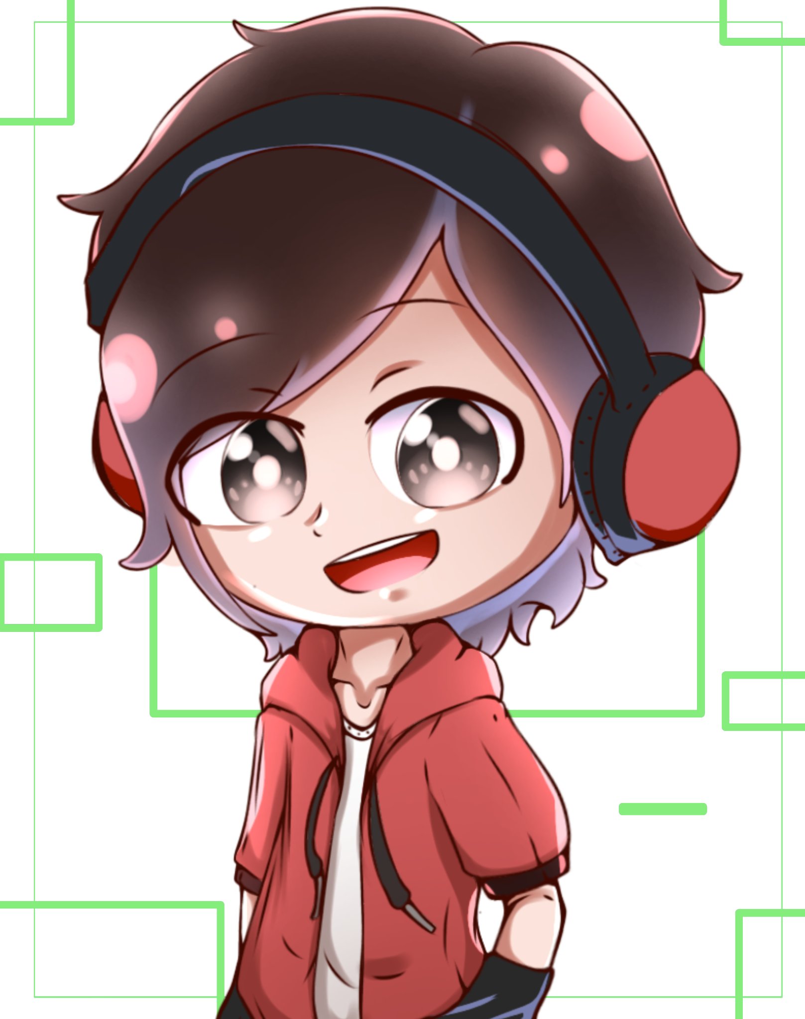 Boy Chibi With Headphones