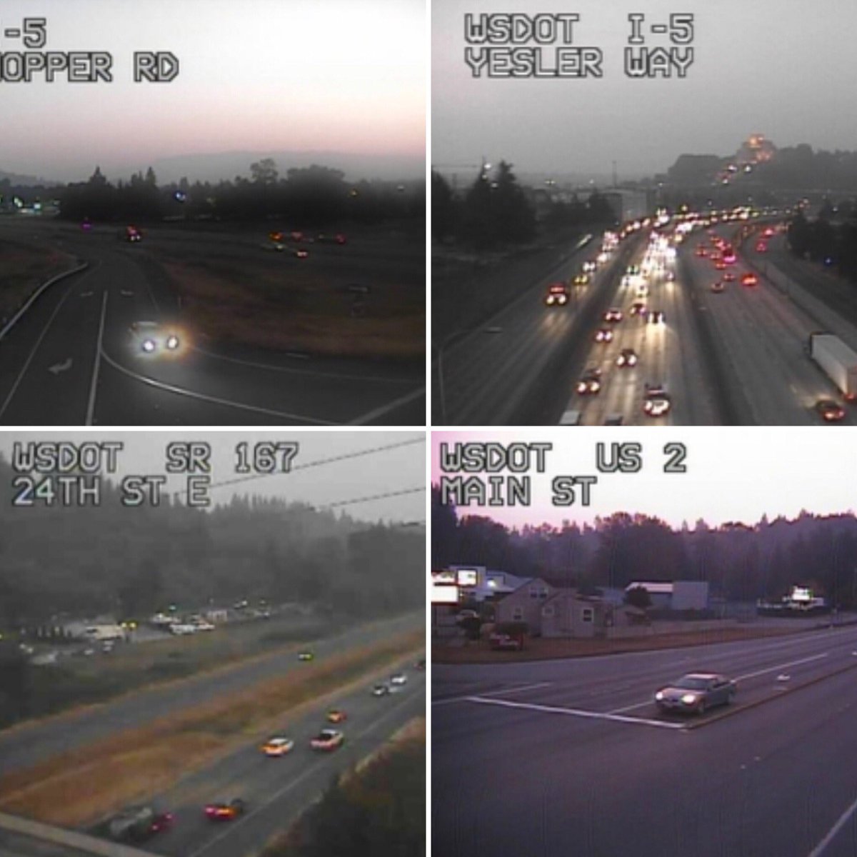 Lynnwood Road Conditions with Driving and Traffic Flow ...