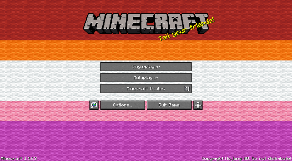 Minecraft lgbt flag - oplyour