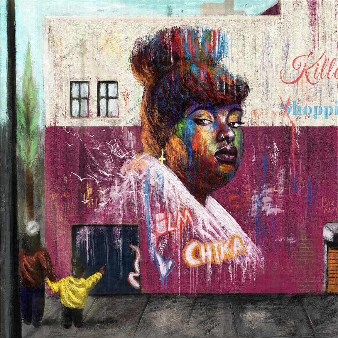 「Process for Chika. From sketch to final. Done in @Procreat」Anthony ...