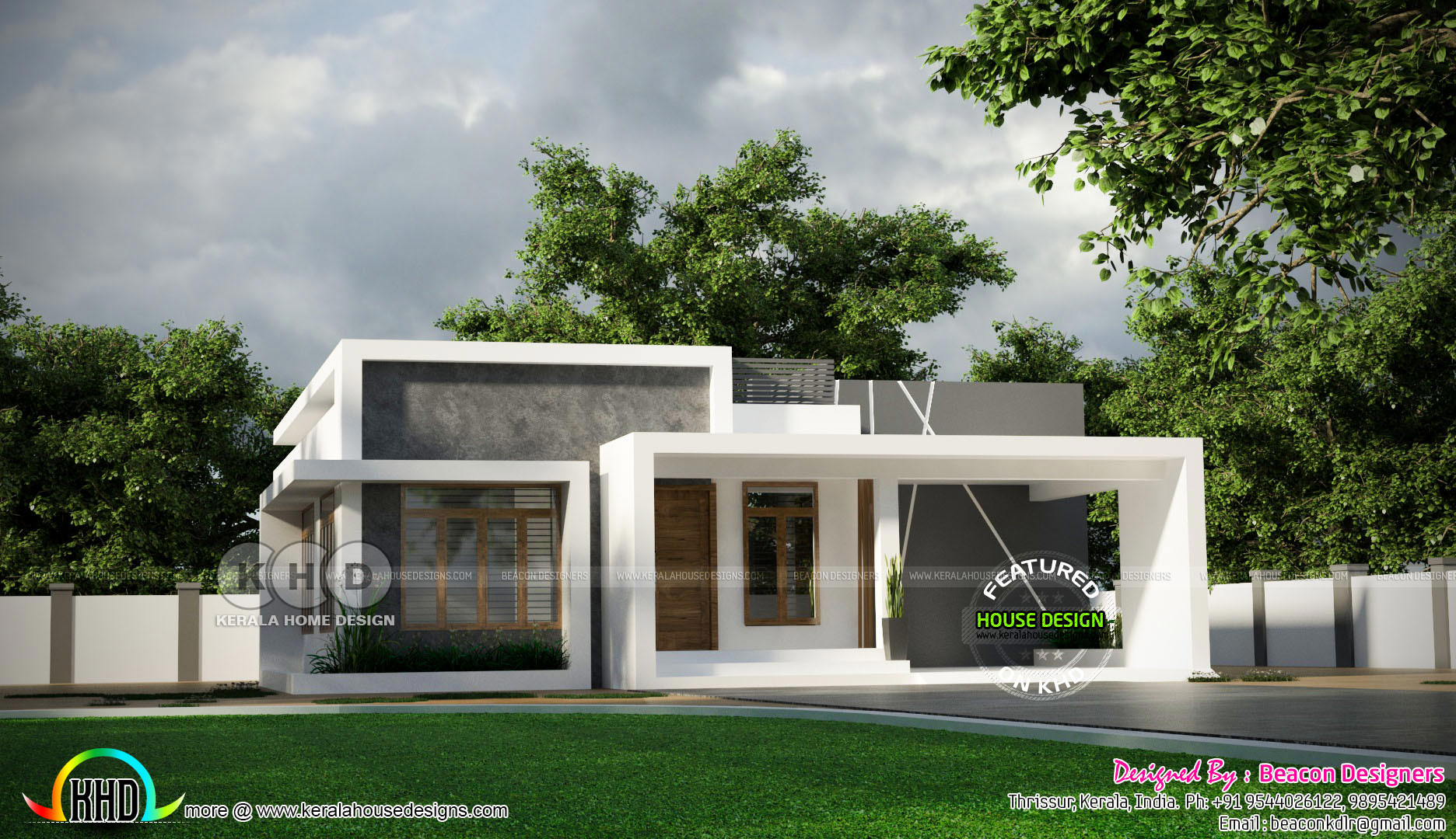 Single Story House Plans Kerala Style