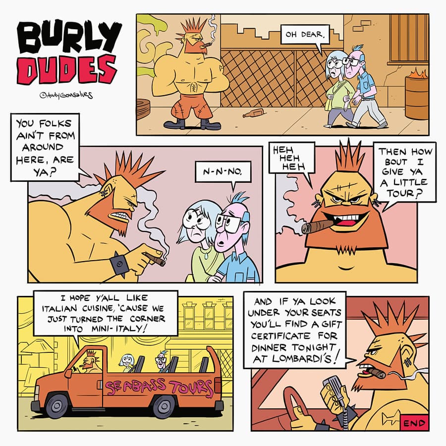 「BURLY DUDES 5!!! ??♻️ 」Andy Gonsalvesの漫画