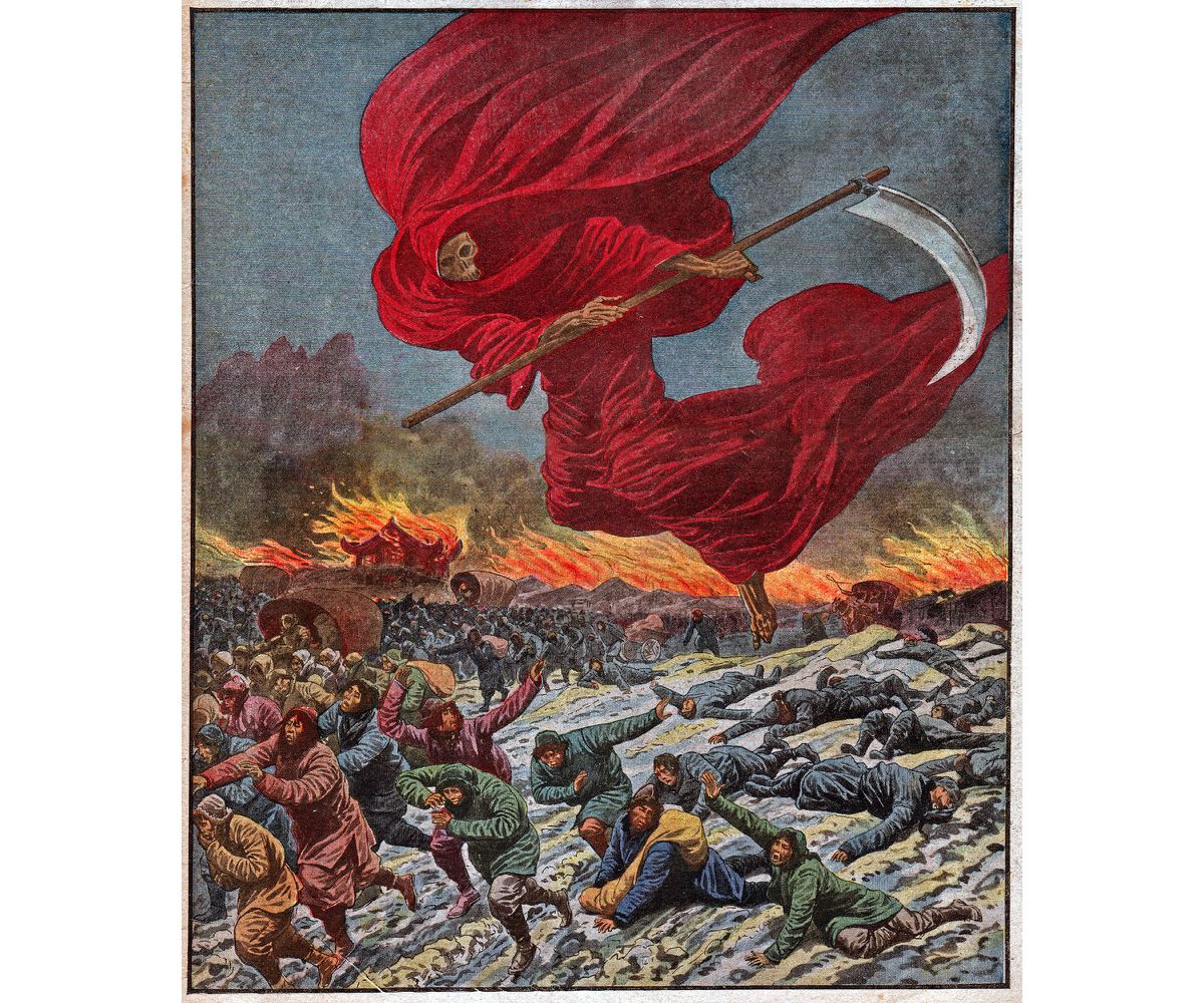 Black Plague Grim Reaper Painting