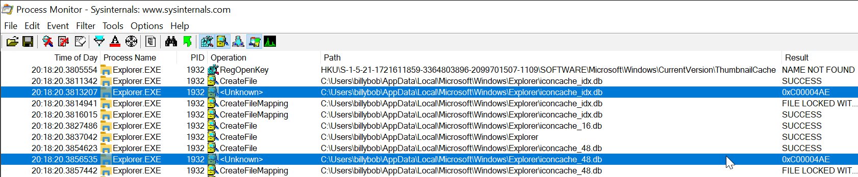 Guy Leech on Twitter: "In all the years I've been using @Sysinternals #procmon, I've never seen ...