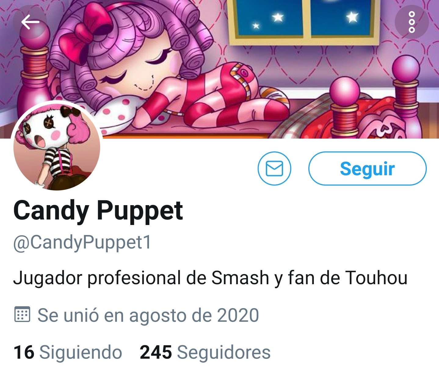 🔱Noid D. Reiss🔱 on Twitter: "Salado a pesar de conocer la identidad real de Candy Puppet (Mythza ...