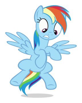 Mlp Rainbow Dash Vector Sitting