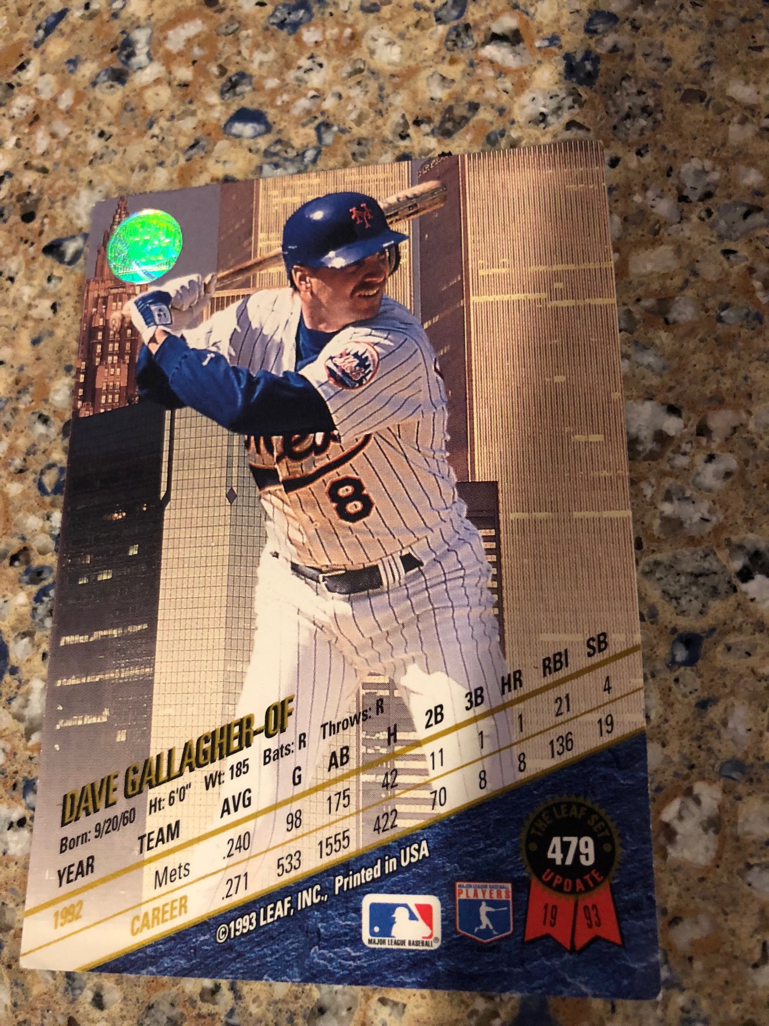Dave Gallagher Baseball