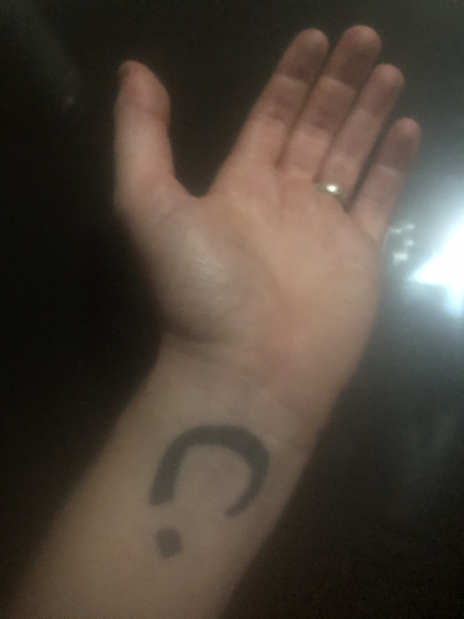 Question Mark Tattoo Arm Anthony Bravo Page Xxxtentacion Memorial