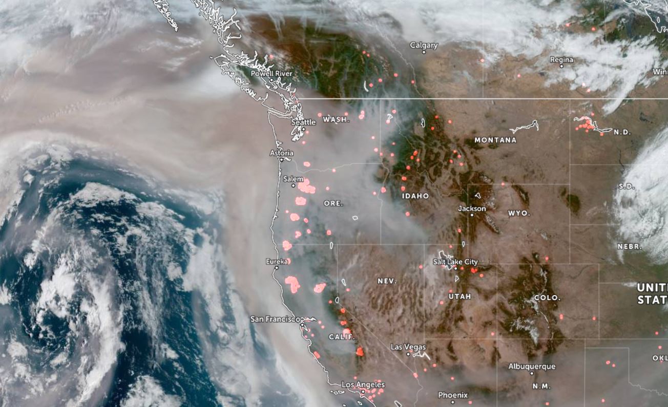 Oregon Current Satellite Image
