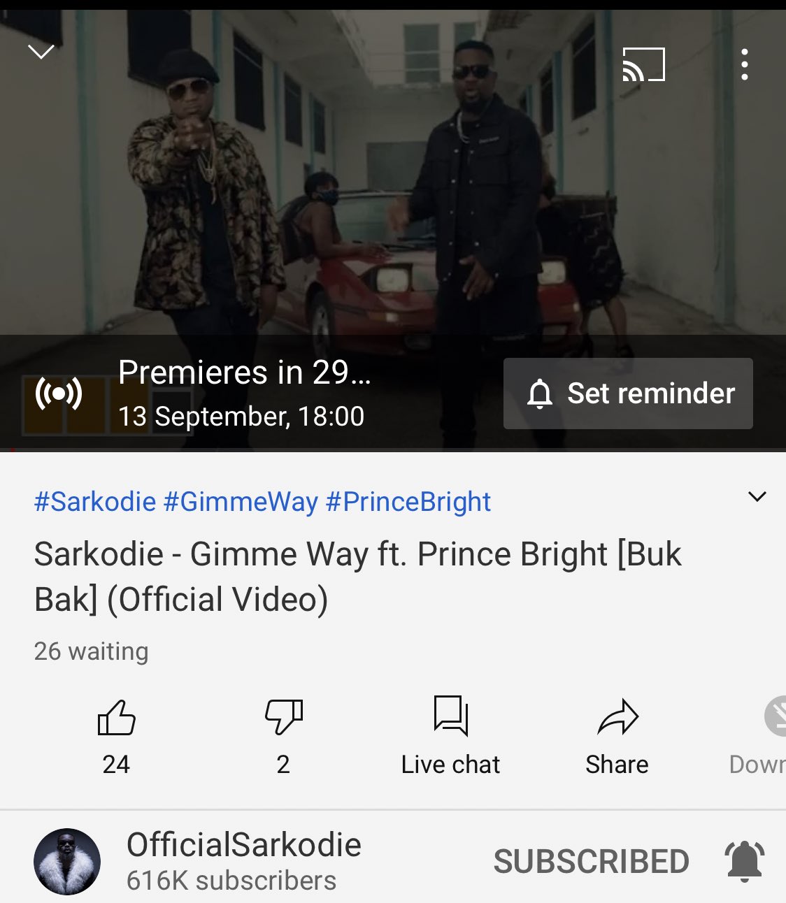 Youtube Prince Still Waiting