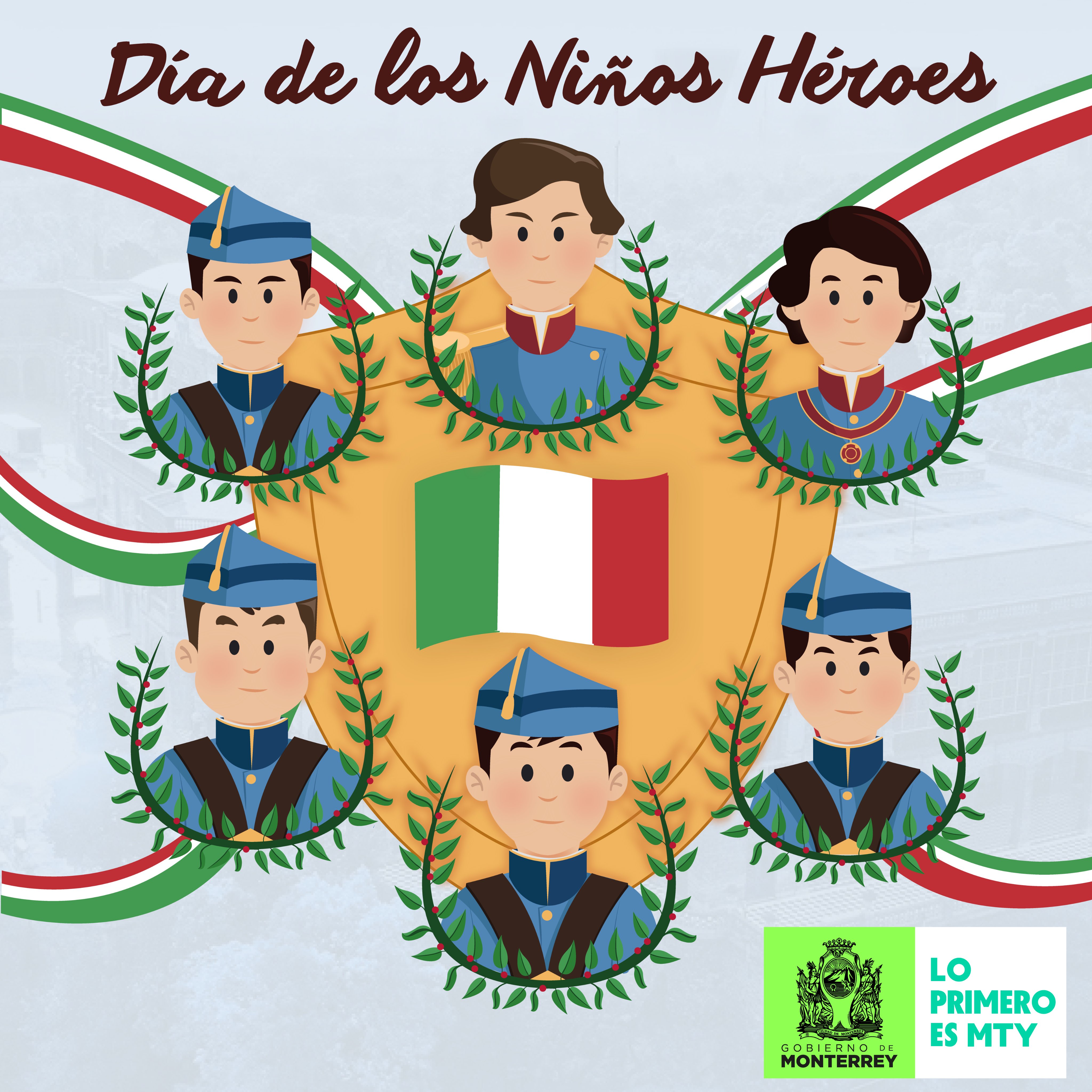 Dibujo De Los Ninos Heroes Chapultepec