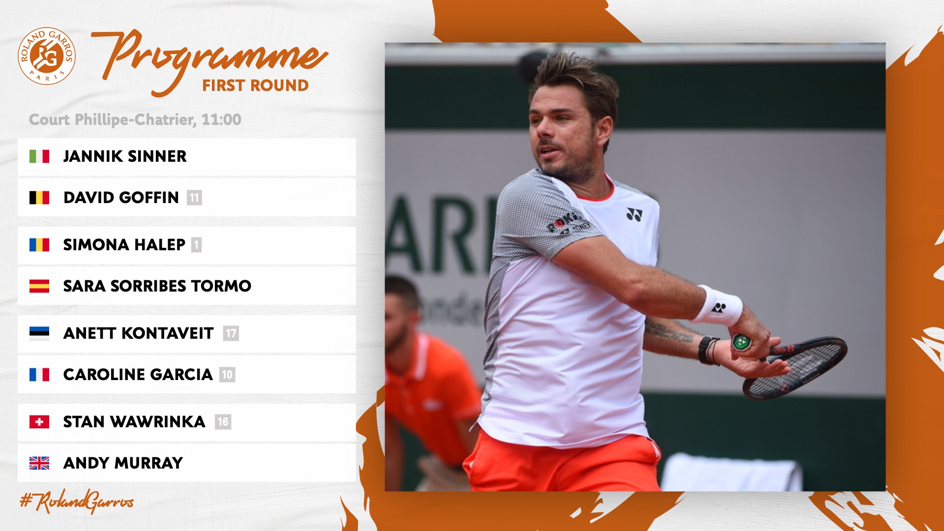 Schedule of play roland garros store