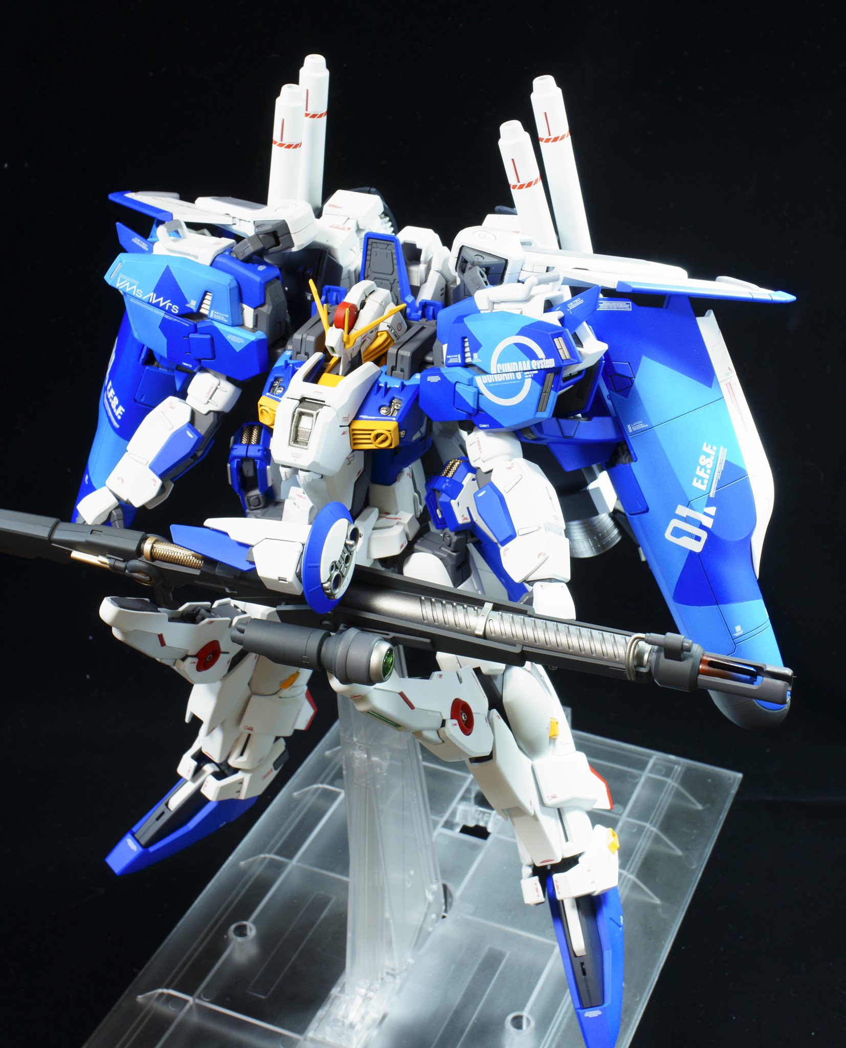 松風 on Twitter: "MG EX-Sガンダム完成です。 ここまでの大型キットは初めてなので特に手を加えず基本工作のみで製作しました。 ただ、そのままでは少し寂しいので王道の ...