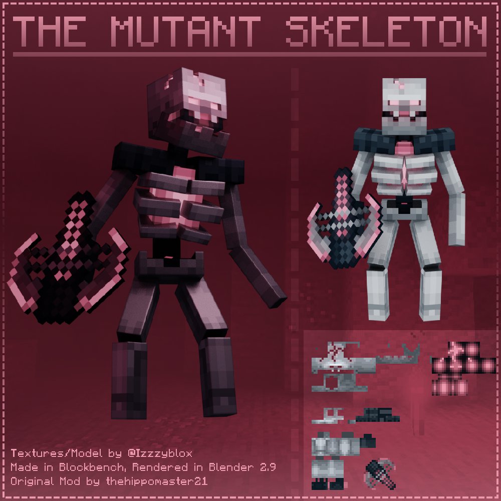 Minecraft Mutant Skeleton