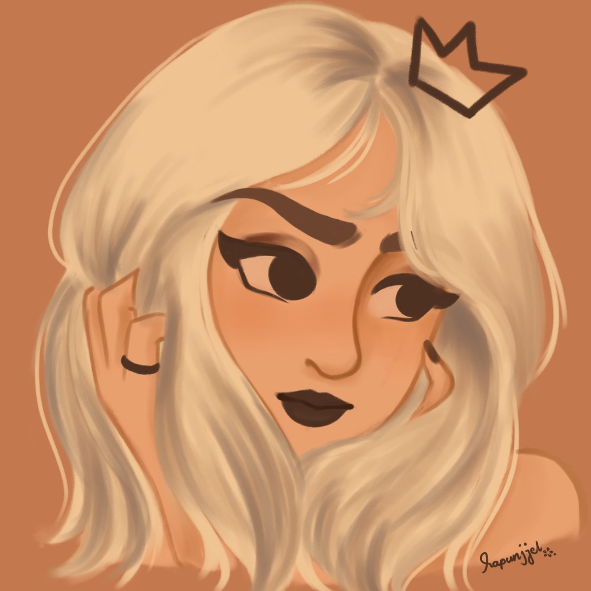 「Yey new pfp!! And yes, it's my queen a」|peach ฺのイラスト