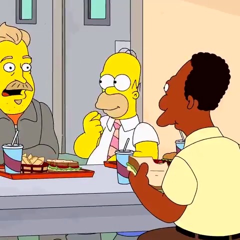 Homer Eating Lenny