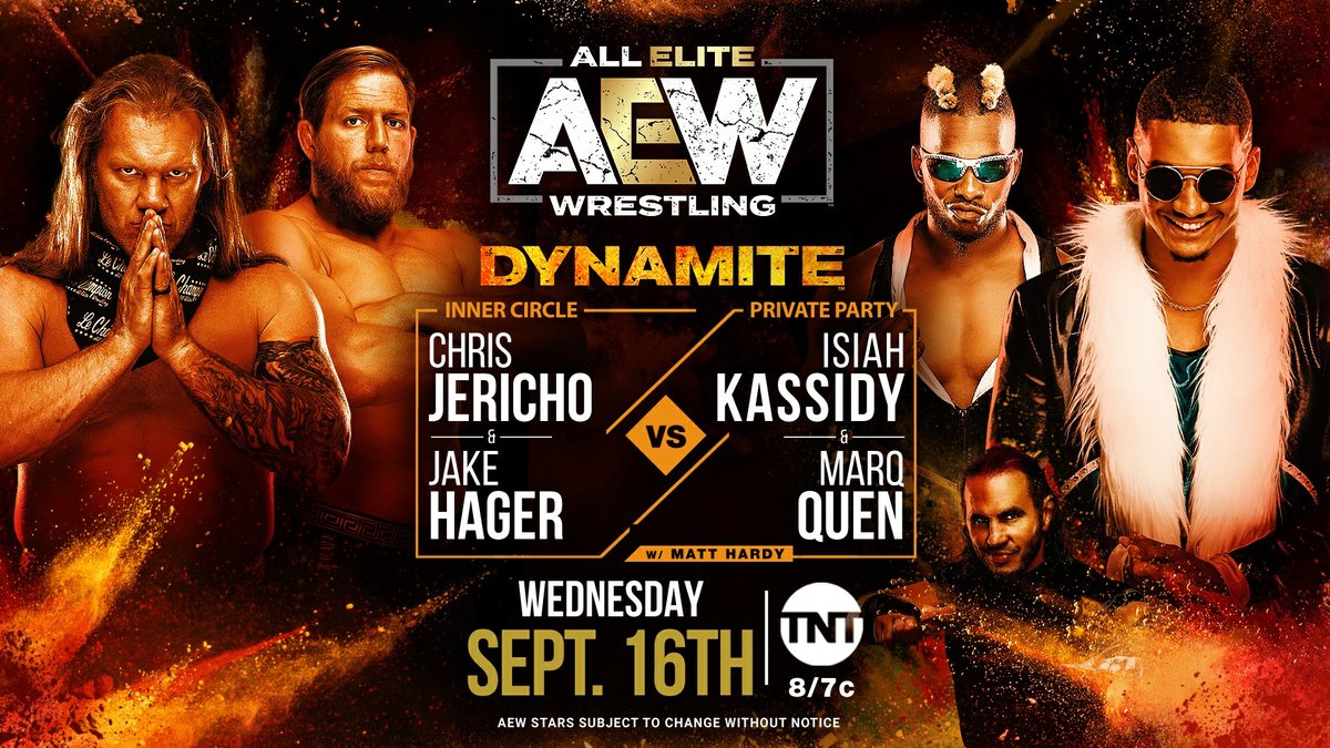 AEW Dynamite Lineup for Tonight (Sept. 16): Parking Lot Fight, Miro Speaks, Jericho/Hager in ...