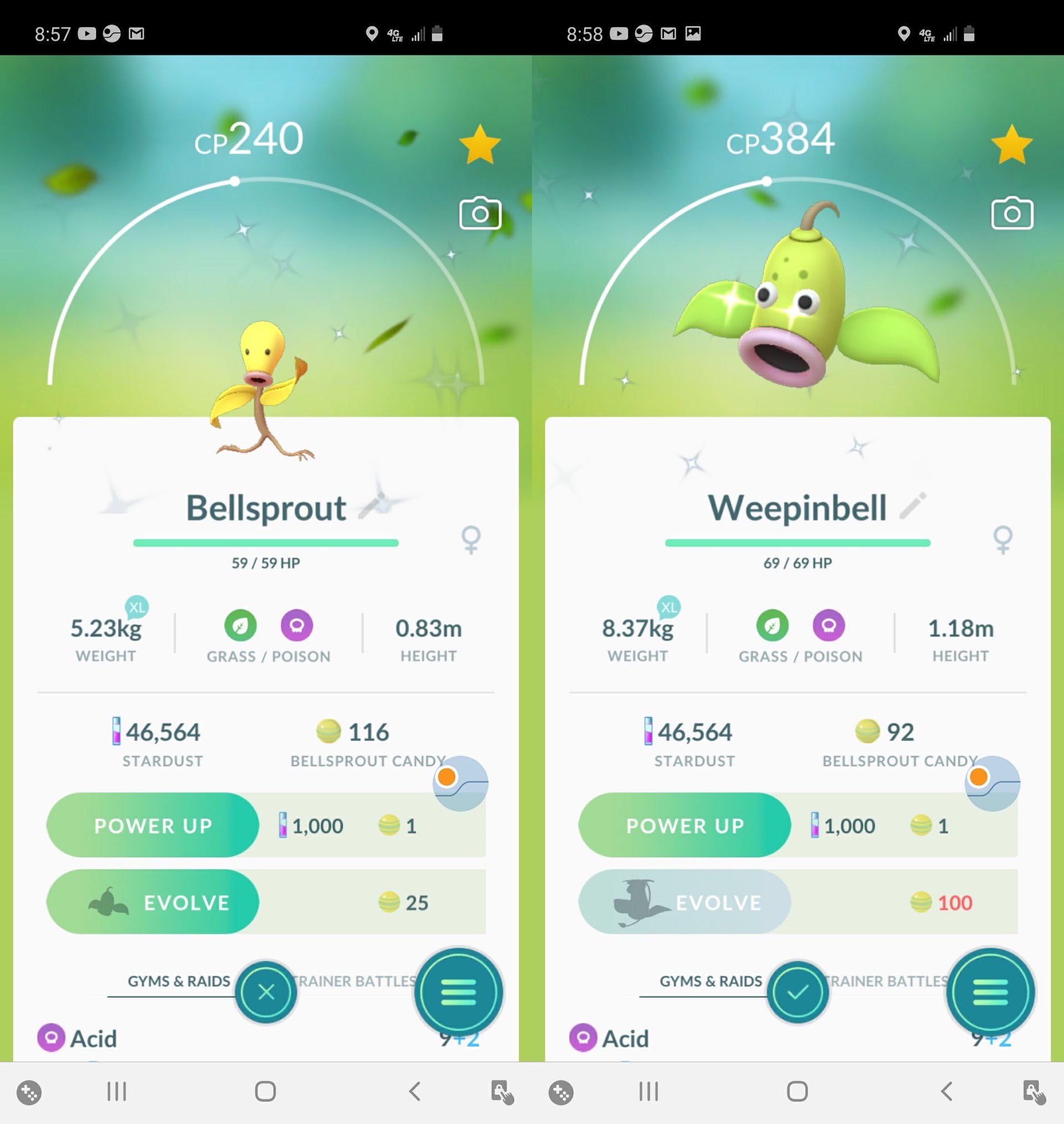 Shiny Bellsprout