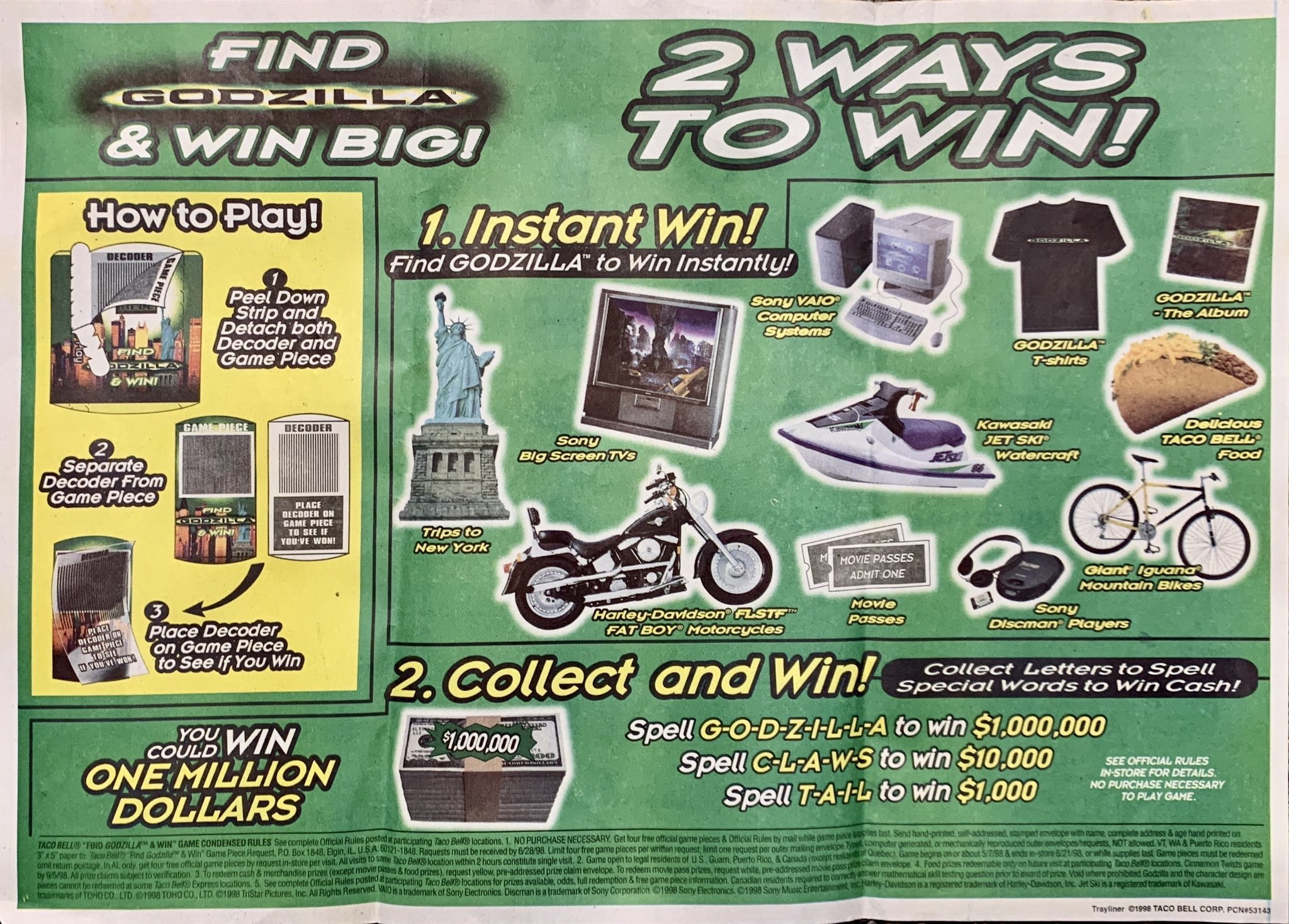 Godzilla 1998 Taco Bell