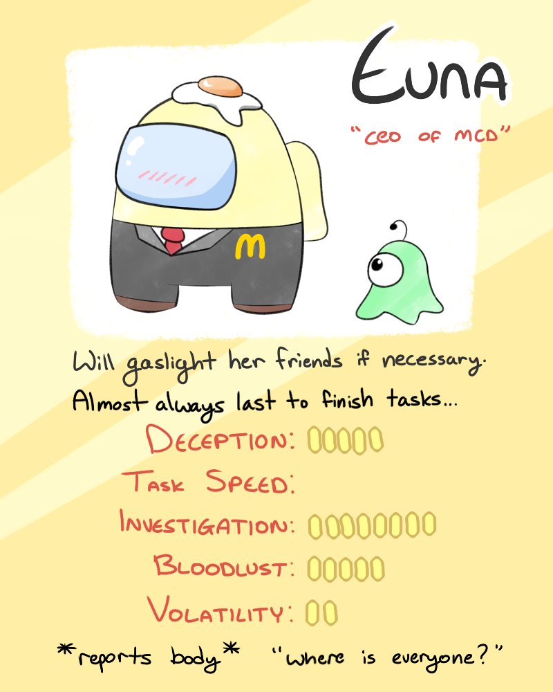 saw @LilyPichu and @softgf's super cute among us player cards and got ...