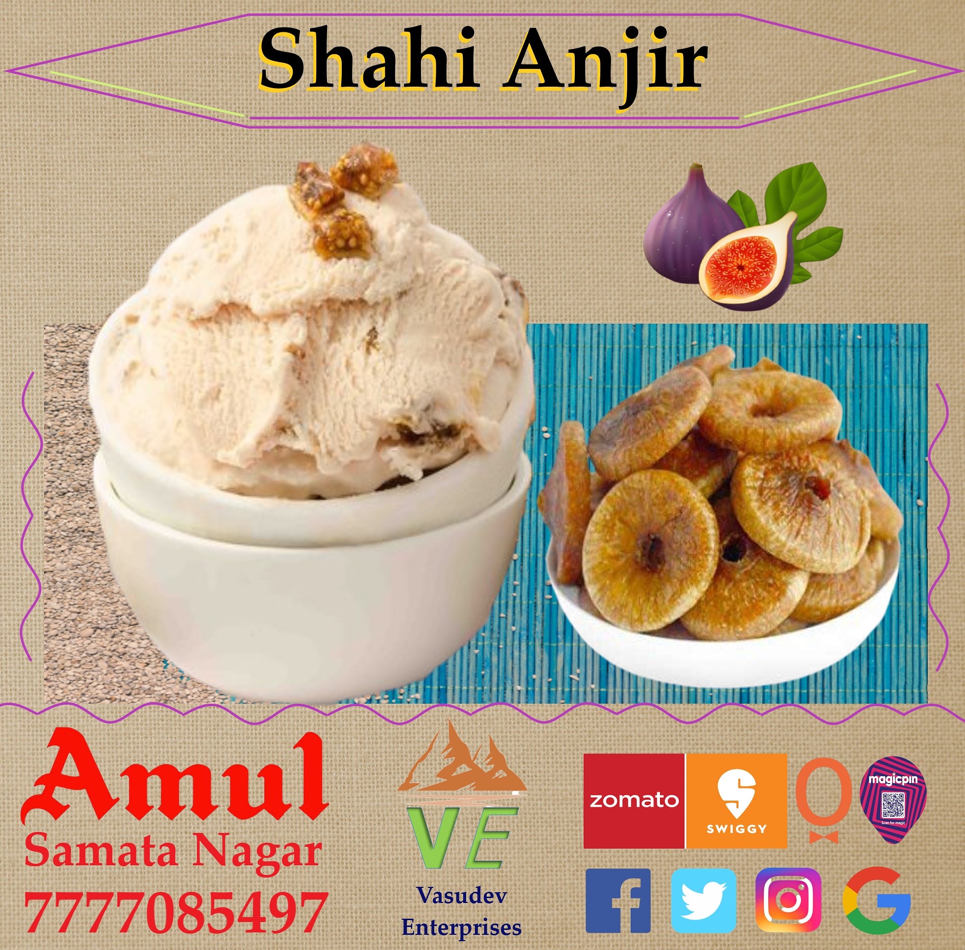 Amul Sugar Free Shahi Anjir Ice Cream Review Mishry, 53% OFF
