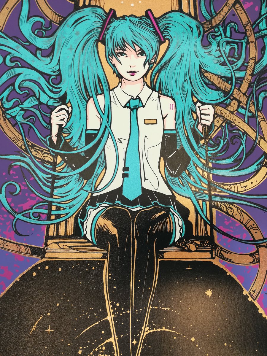 Prints Wall Décor Hatsune Miku Art Print Home Décor etna.com.pe