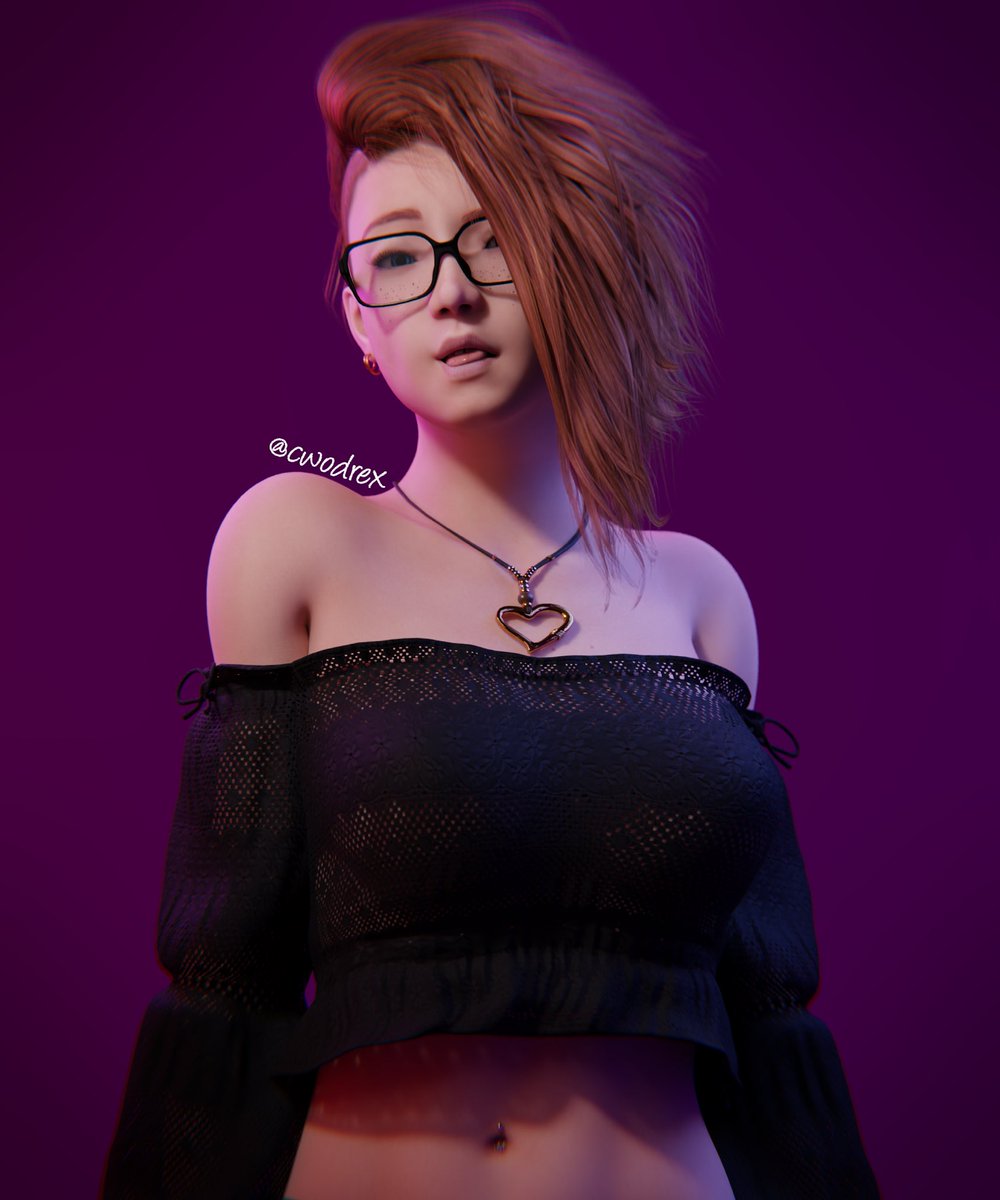 👁👅👁 #artshare #oc #originalcharacter #ellie #b3d #blenderart #redhead #artshare #oc # ...