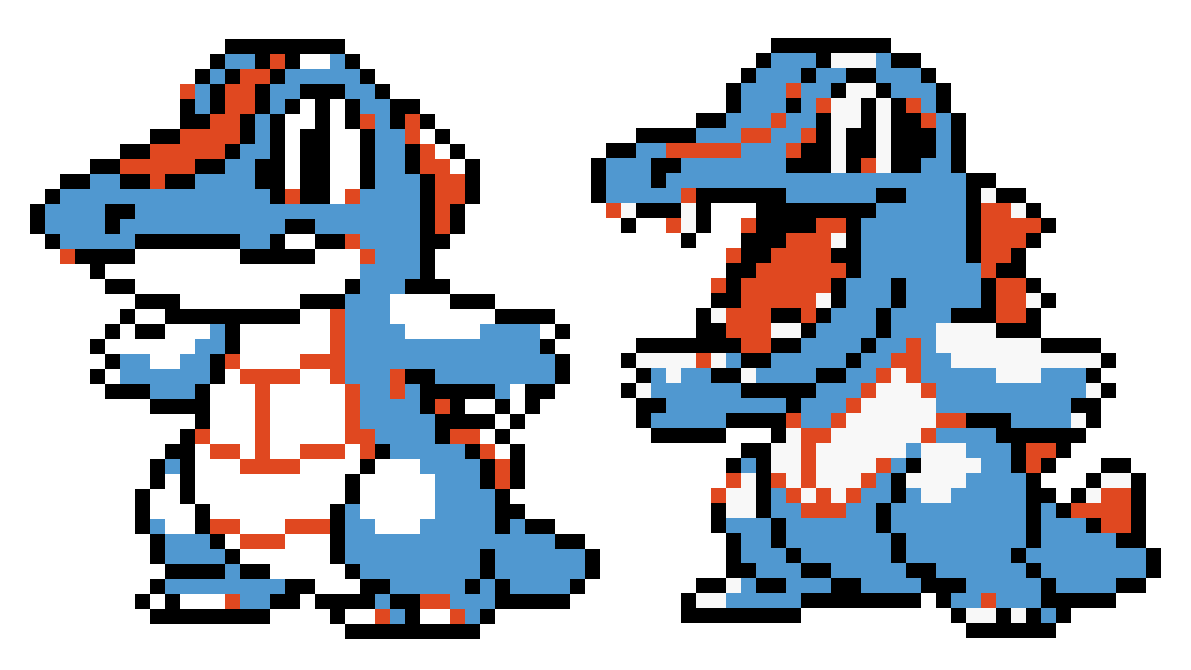 Totodile Sprite Silver Version