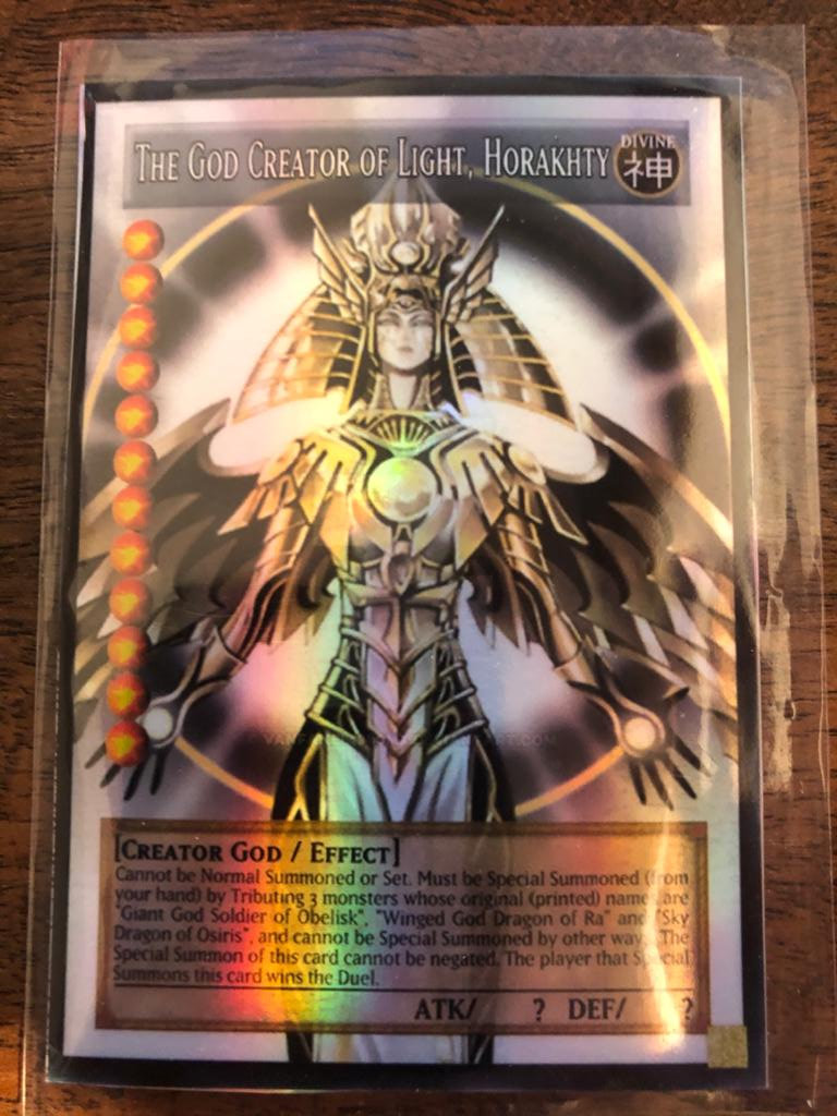 Yugioh The Creator God Of Light Horakhty Deck