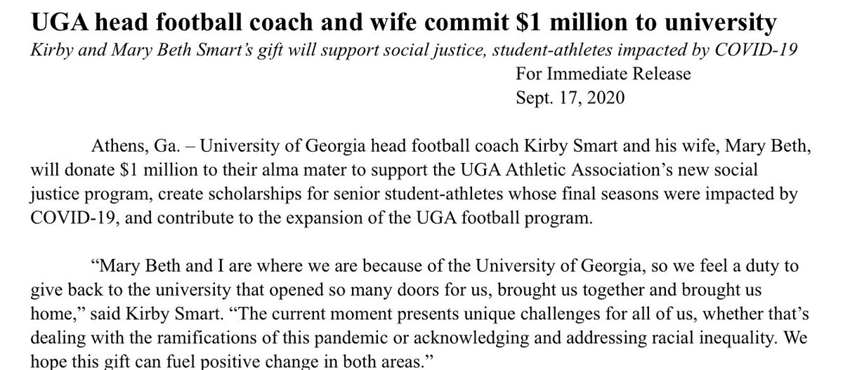 Kirby and Mary Beth Smart donate $1 million to the UGA social justice ...