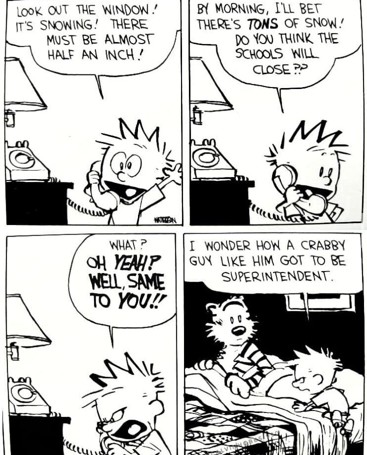 Calvin And Hobbes Snowmen Strips