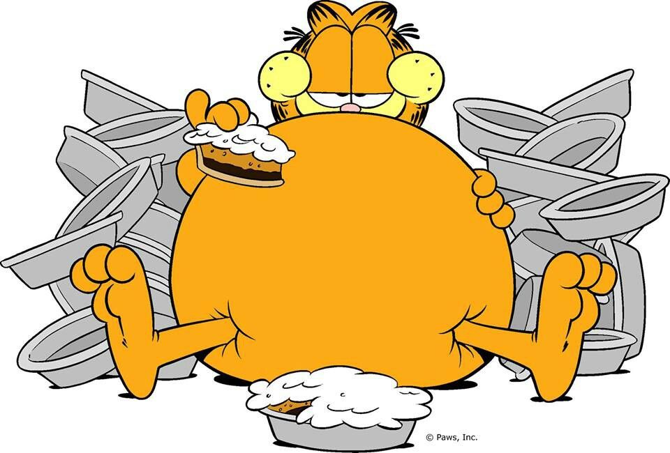Garfield Eating