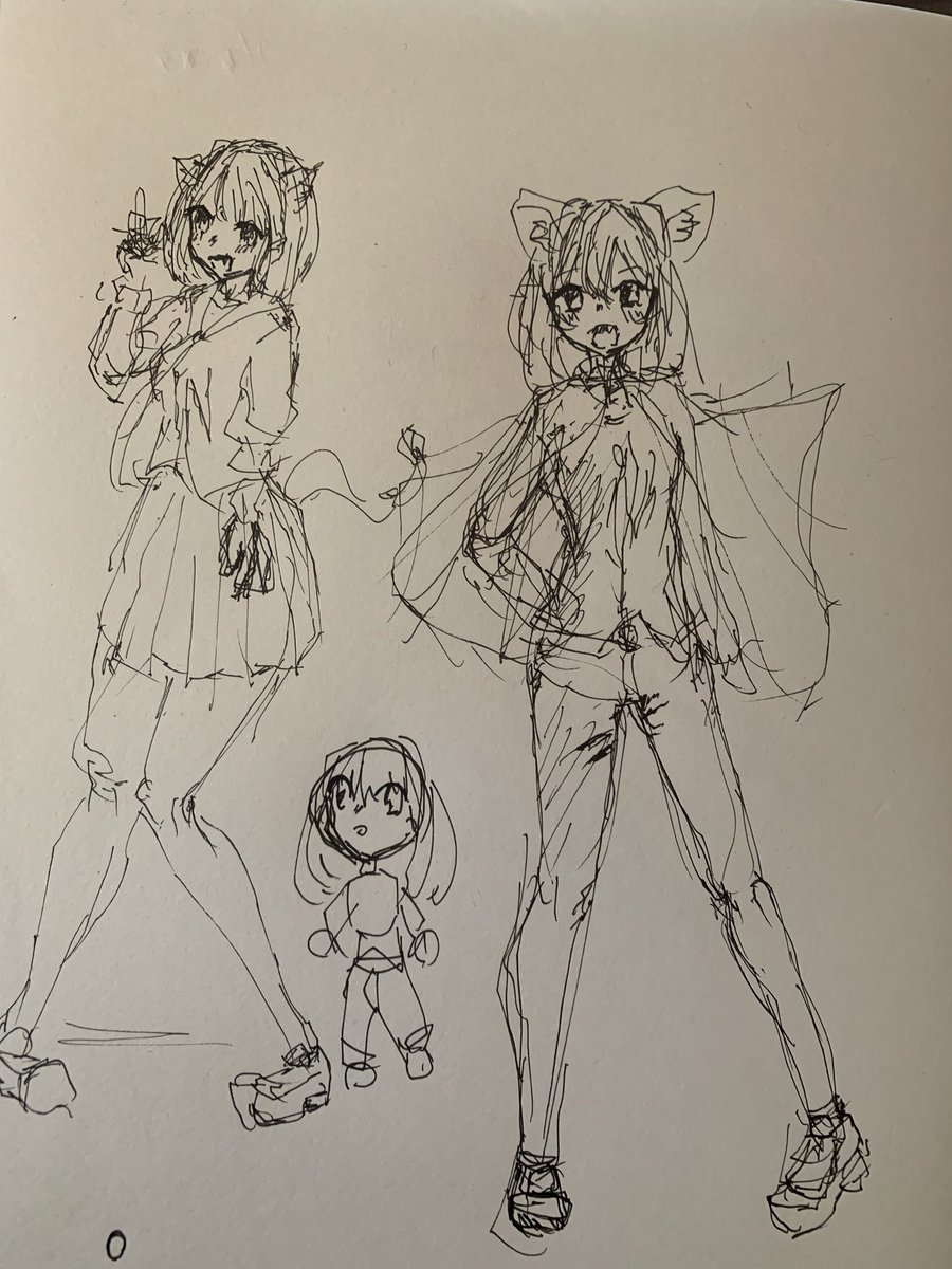 「一発描きって難しいね。 #落書き 」Yukario｜ゆかりおの漫画