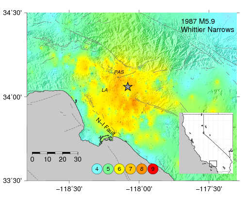 Earthquake Intensity Map