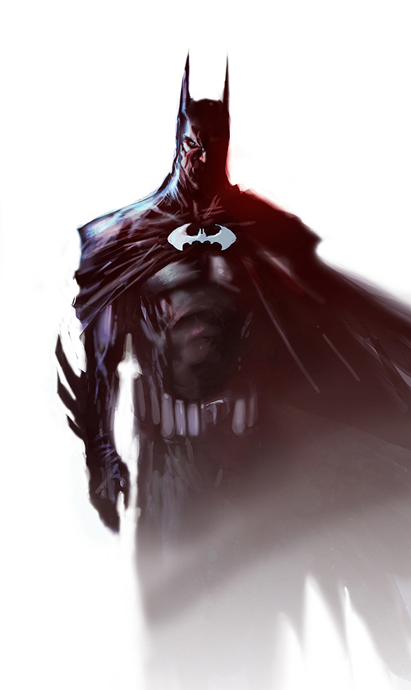Official concept art from early days of Arkham Asylum Batman in one of ...