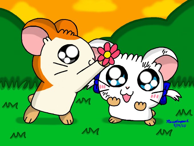 Hamtaro And Bijou Love