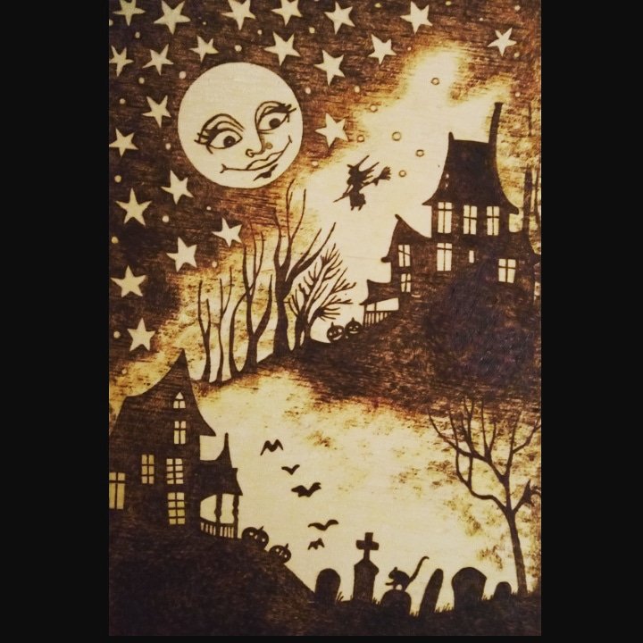 Vintage Halloween Moon